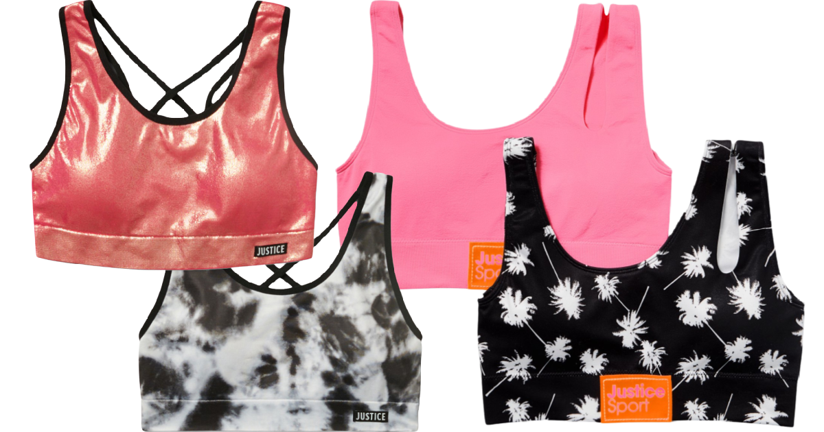 Walmart - Justice Sports Bras 2-Pack Only $9.98 - The Freebie Guy® ️️️