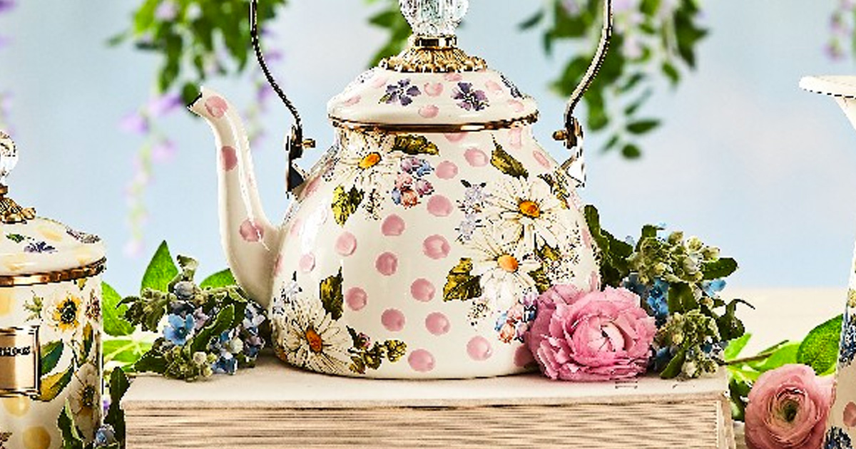 MacKenzie-Childs Wildflowers Tea Kettle Giveaway - The Freebie Guy®