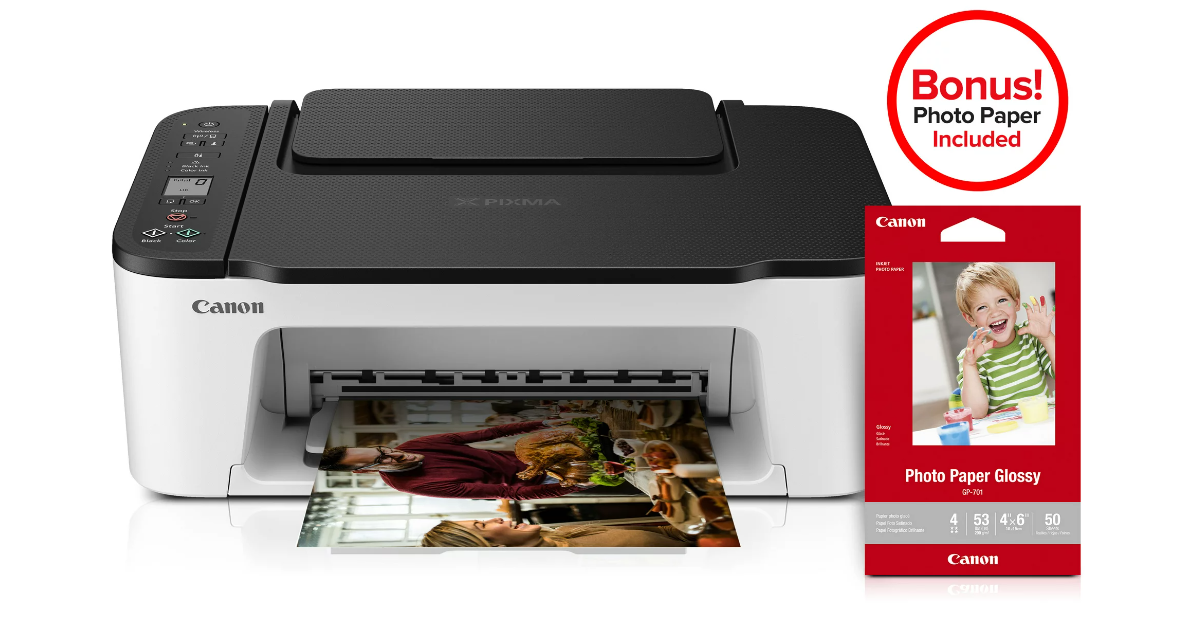 Walmart - Canon PIXMA Wireless Printer w/ Photo Paper Only $44 - The ...