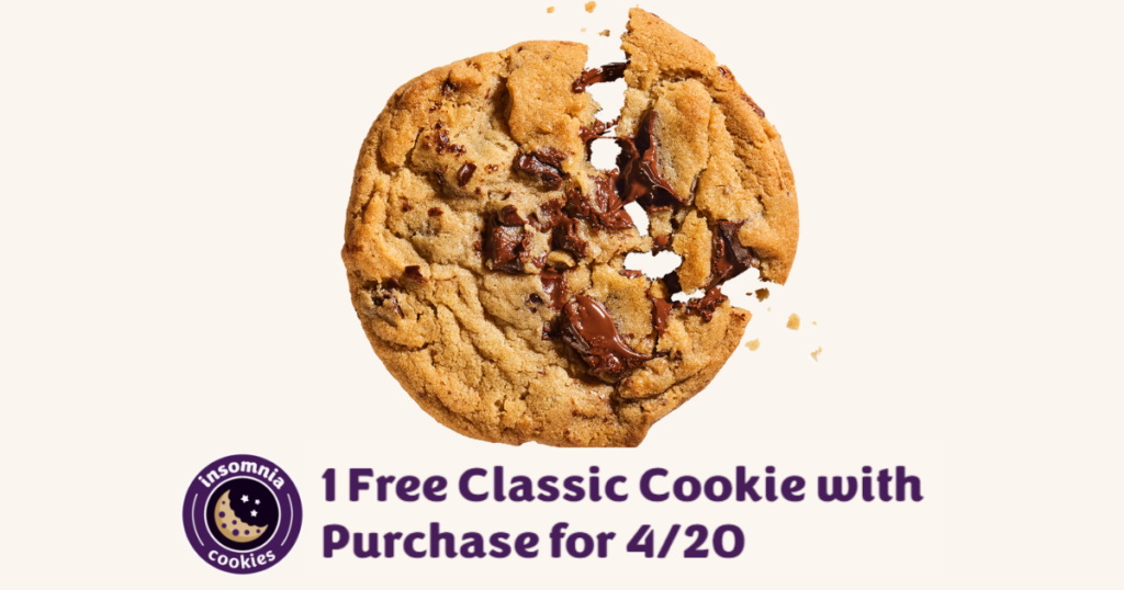 Free Classic Cookie at Insomnia Cookies! [TODAY ONLY] - The Freebie Guy®