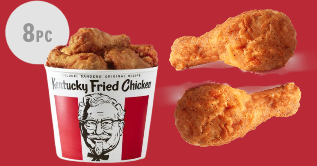 KFC 8 PC. Fried Chicken Bucket for $10 - The Freebie Guy®