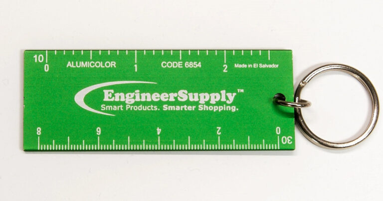 Free EngineerSupply Ruler Keychain - The Freebie Guy®