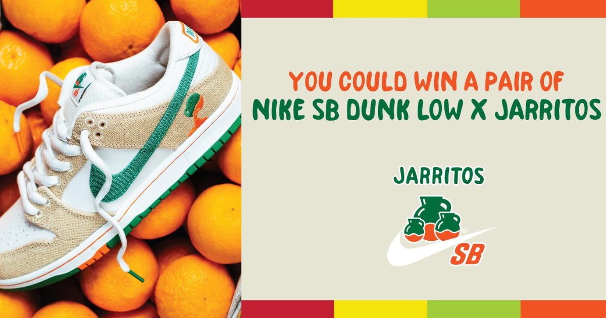 Jarritos Nike SB Dunk Low Giveaway - The Freebie Guy®