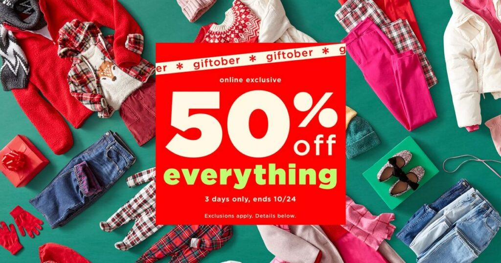 Two Days Only! 50% Off Everything at Old Navy - The Freebie Guy®