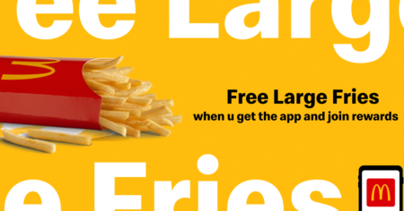 Free Large Fries at McDonald’s - The Freebie Guy®
