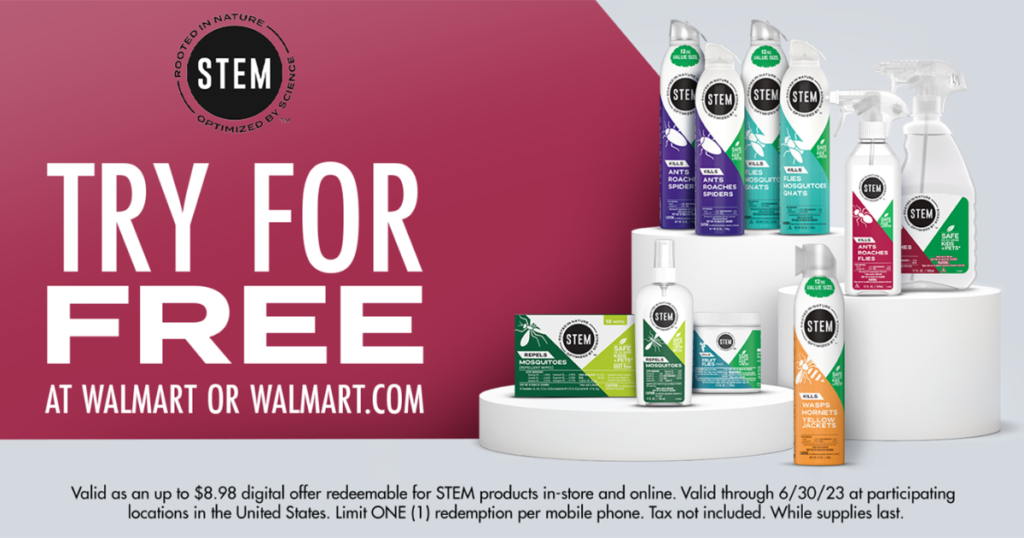 FREE STEM Bug Killer Product at Walmart - The Freebie Guy®
