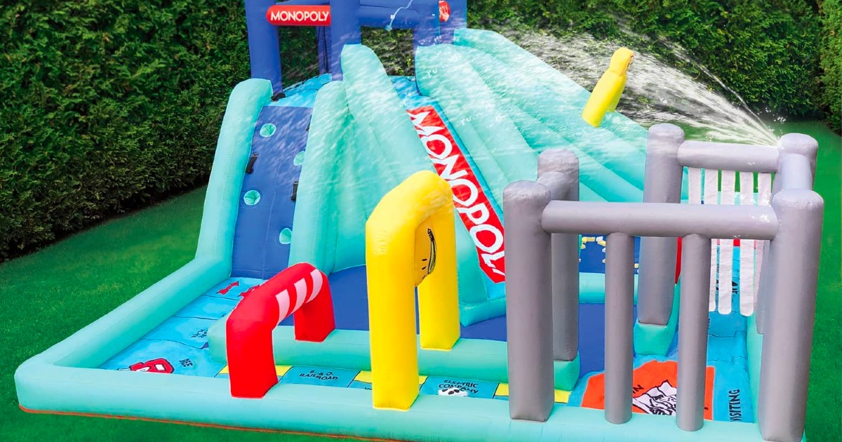 Hasbro Monopoly Splash Game Mega Bouncer Inflatable Water Park Only ...