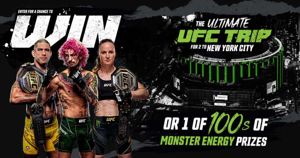 Monster Energy Ultimate UFC Experience Sweepstakes - The Freebie Guy®