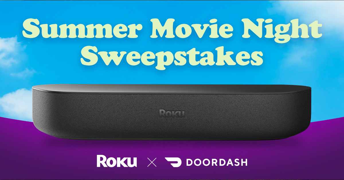 Roku x DoorDash Summer Movie Night Sweepstakes - The Freebie Guy®
