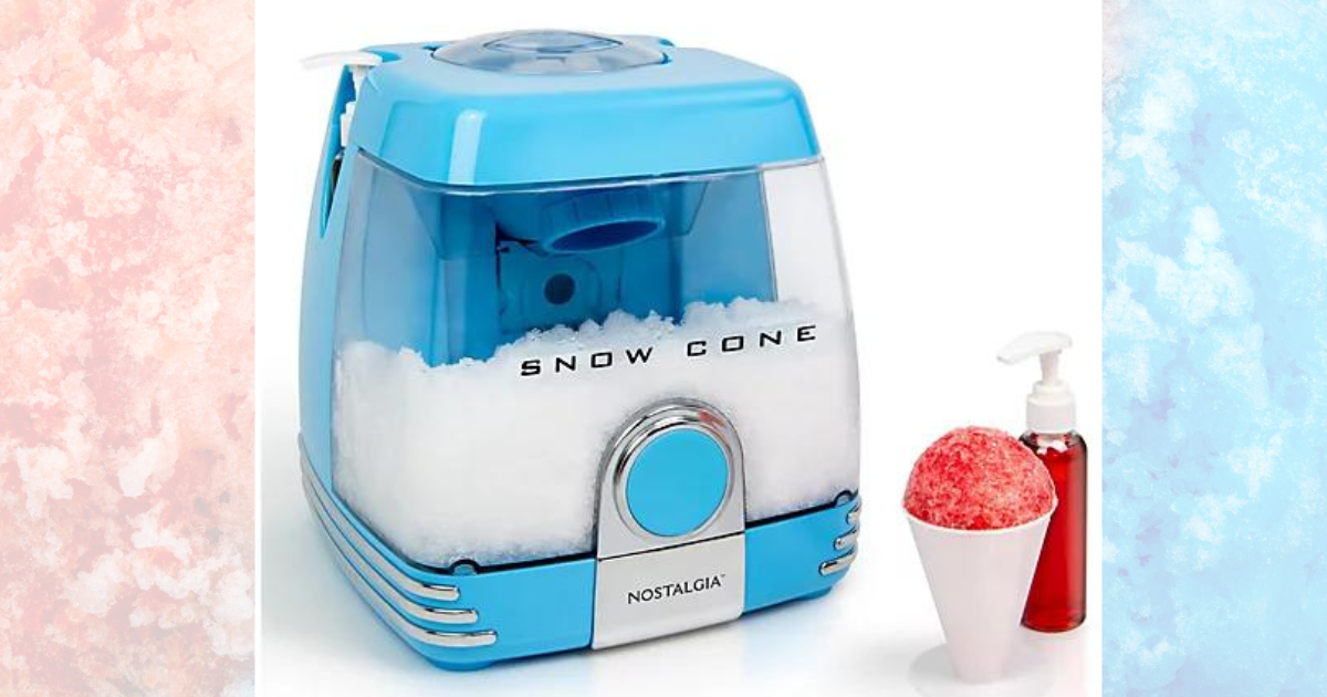 STAY COOL! Nostalgia Blue Snow Cone Maker Now $39 + S/H - The Freebie ...