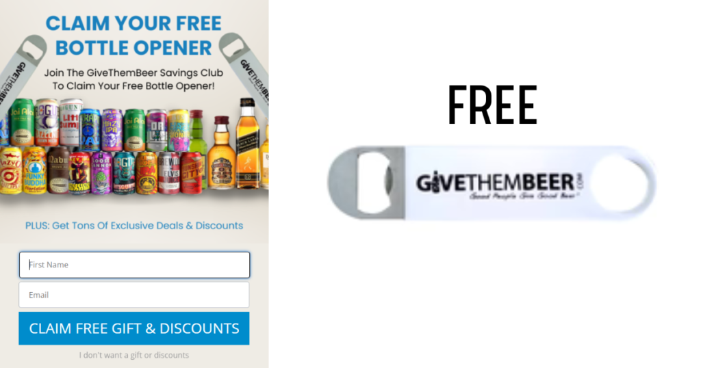 Free Bottle Opener - The Freebie Guy®