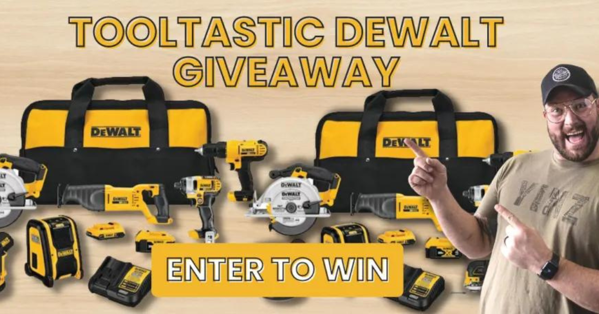 John Malecki Tooltastic DeWalt Giveaway - The Freebie Guy®