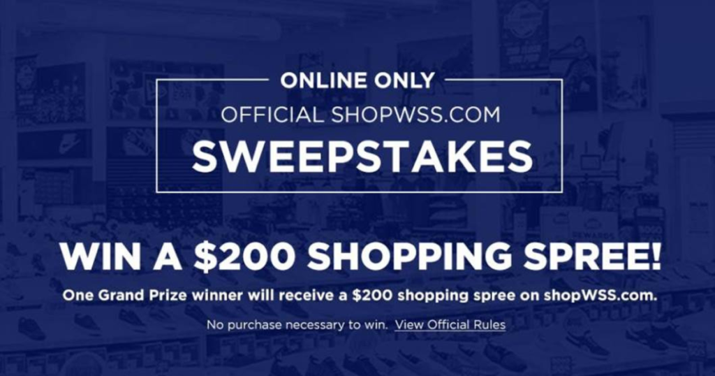 $200 WSS Shopping Spree Sweepstakes - The Freebie Guy®