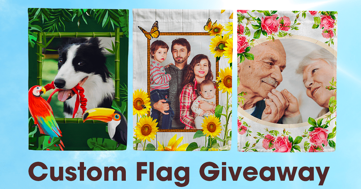 Custom Flag Giveaway - The Freebie Guy®