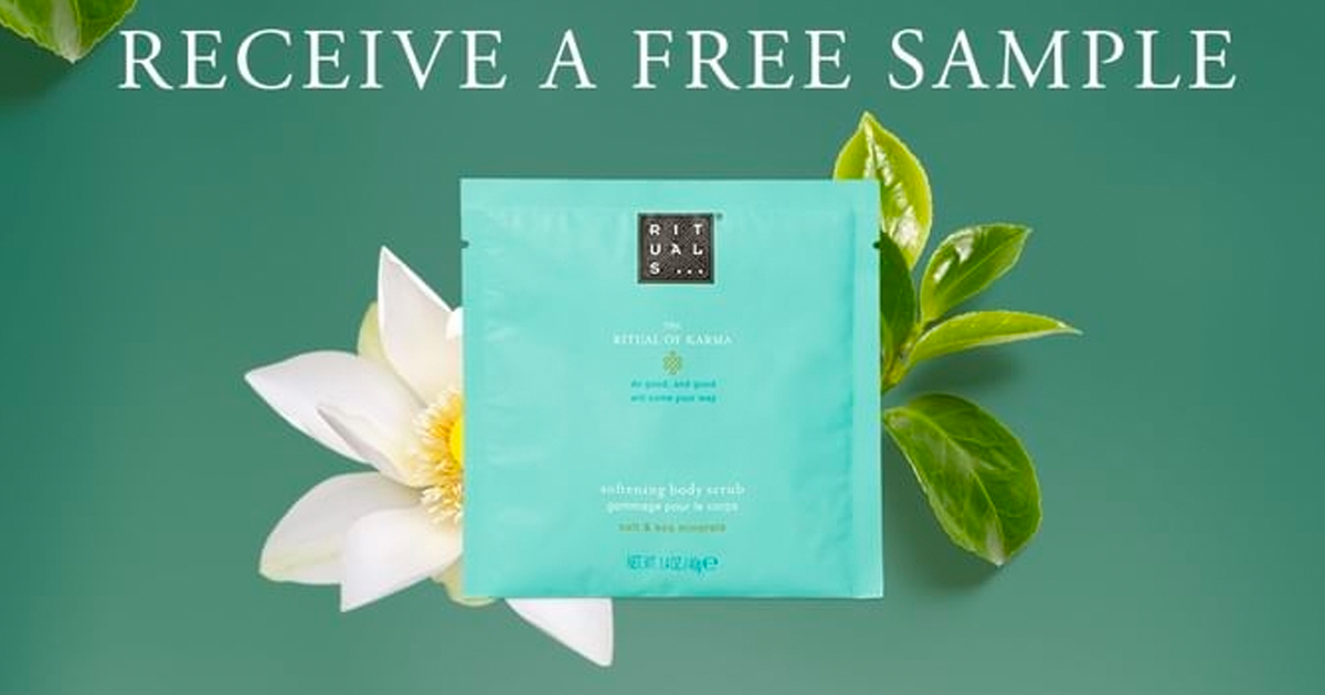 Possible Free The Ritual of Karma Body Scrub Sample - The Freebie Guy® ️️️