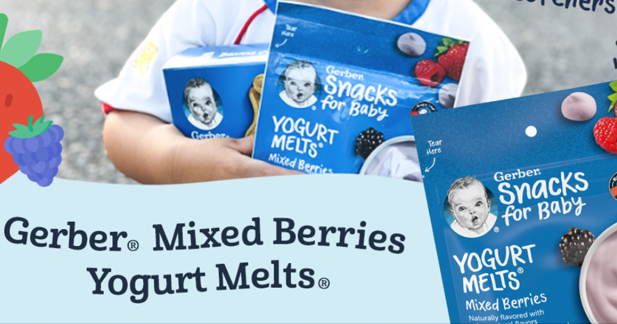 Possible Free Gerber Mixed Berries Yogurt Melts - The Freebie Guy® ️️️