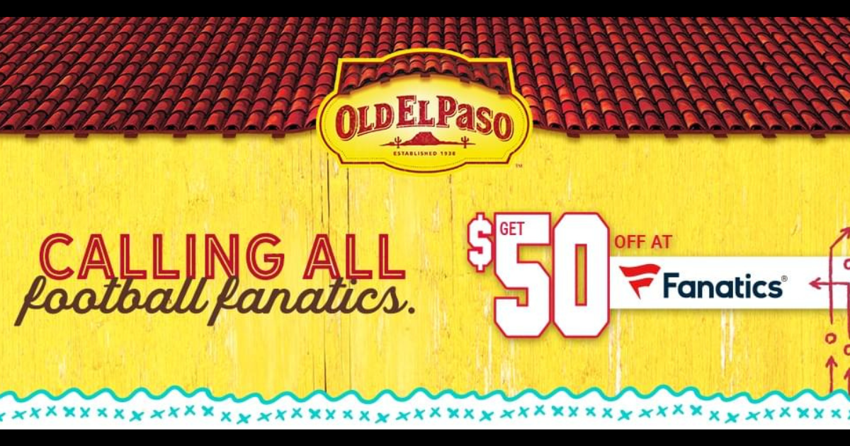 Old El Paso Score $50 Off At Fanatics - The Freebie Guy® ️️️