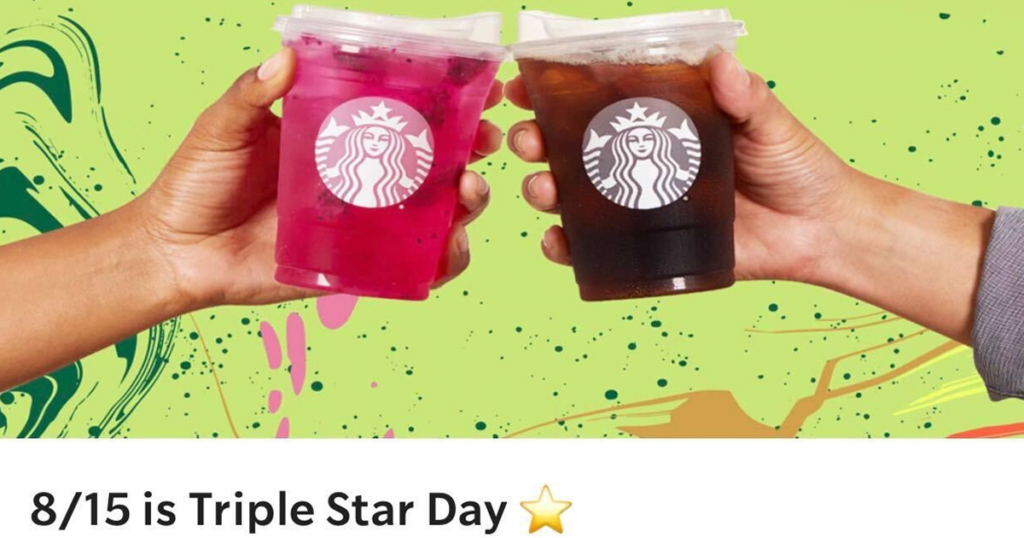 Starbucks Is Offering Double Star Days All Week Long - The Freebie Guy®
