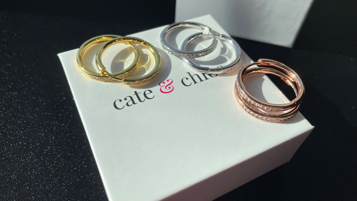 Cate & Chloe Bianca 18K Gold Plated Hoop Earrings Only $16.80 Shipped ...