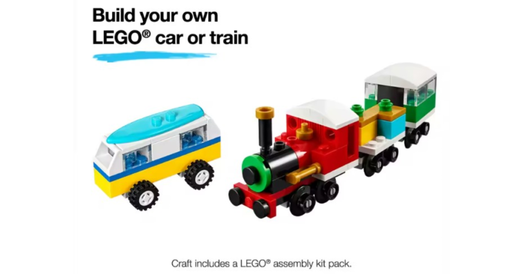Free LEGO Car or Train Build Event at JCPenney - The Freebie Guy® ️️️