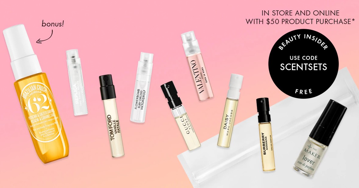 FREE Sephora Mother's Day Fragrance Sample Set With $50 Purchase ...