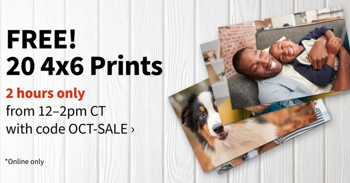 20 Free 4x6 Prints at Walgreens - Limited Time, Today Only! - The Freebie Guy® ️️️