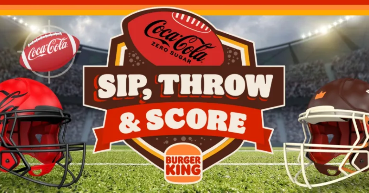 Burger King - Sip, Throw & Score Instant Win Game - The Freebie Guy®