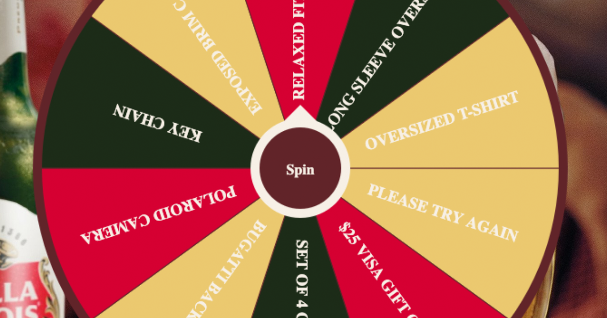 Stella Artois Spin to Win Holiday Sweepstakes - The Freebie Guy®