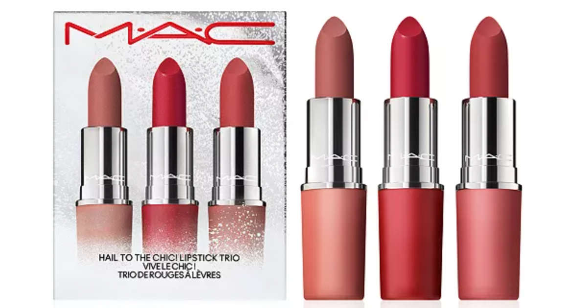 MAC 3-Pc. 3-Pc. Hail To The Chic! Lipstick Set Now Only $18.75! - The ...
