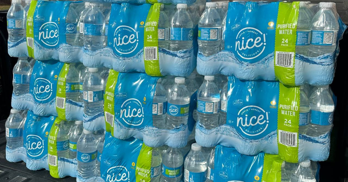 24 Packs Of NICE! Water Bottles Only $2.14 Each! - The Freebie Guy® ️️️