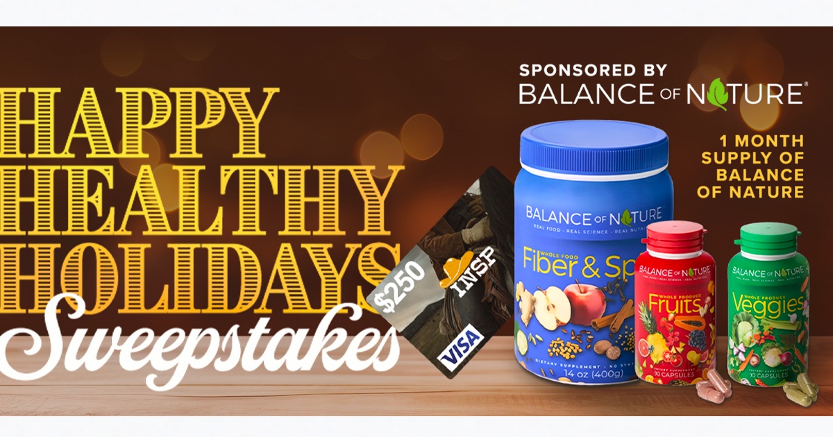 INSP’s Happy Healthy Holidays Sweepstakes - The Freebie Guy®
