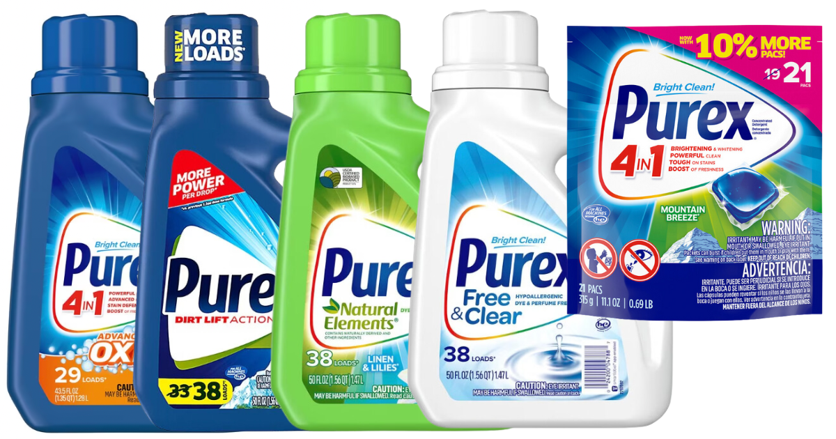 Purex Laundry Detergent ONLY $1.99 at Walgreens (Reg. $8) - The Freebie ...