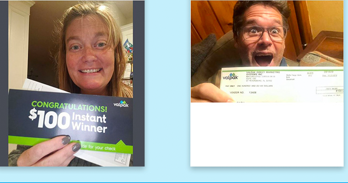 Instantly Win $100 from Valpak! - The Freebie Guy® ️️️