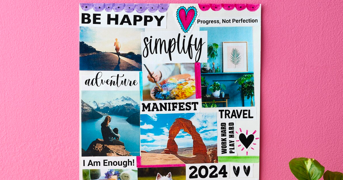 FREE! New Year's Vision Board Craft Class at Michaels! Sign Up Now ...