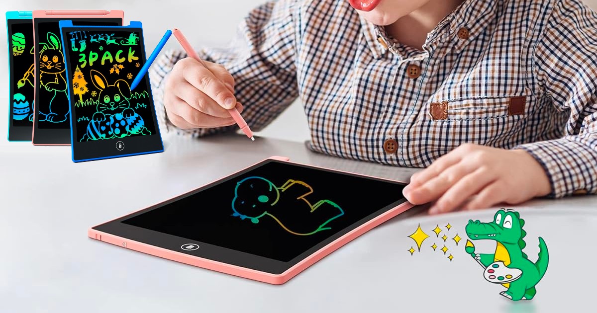 Up to 69% Off Kids LCD Writing Tablets at Amazon | 3-Pack Only $11.90 ...