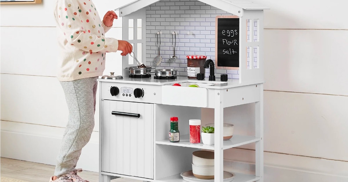 Farmhouse Play Kitchen Only $49.99 Shipped at Walmart (Reg. $150) - The Freebie Guy® ️️️