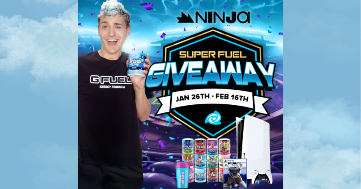G FUEL Ninja Super Fuel Giveaway - The Freebie Guy®