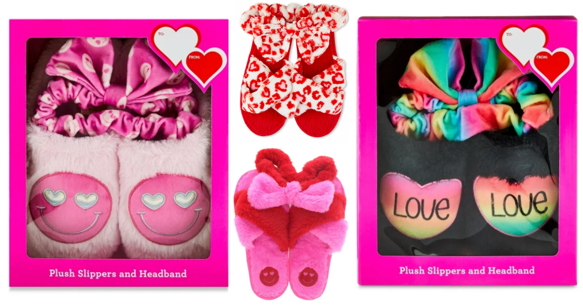$10 Valentine's Day Slipper & Headband Sets - The Freebie Guy® ️️️