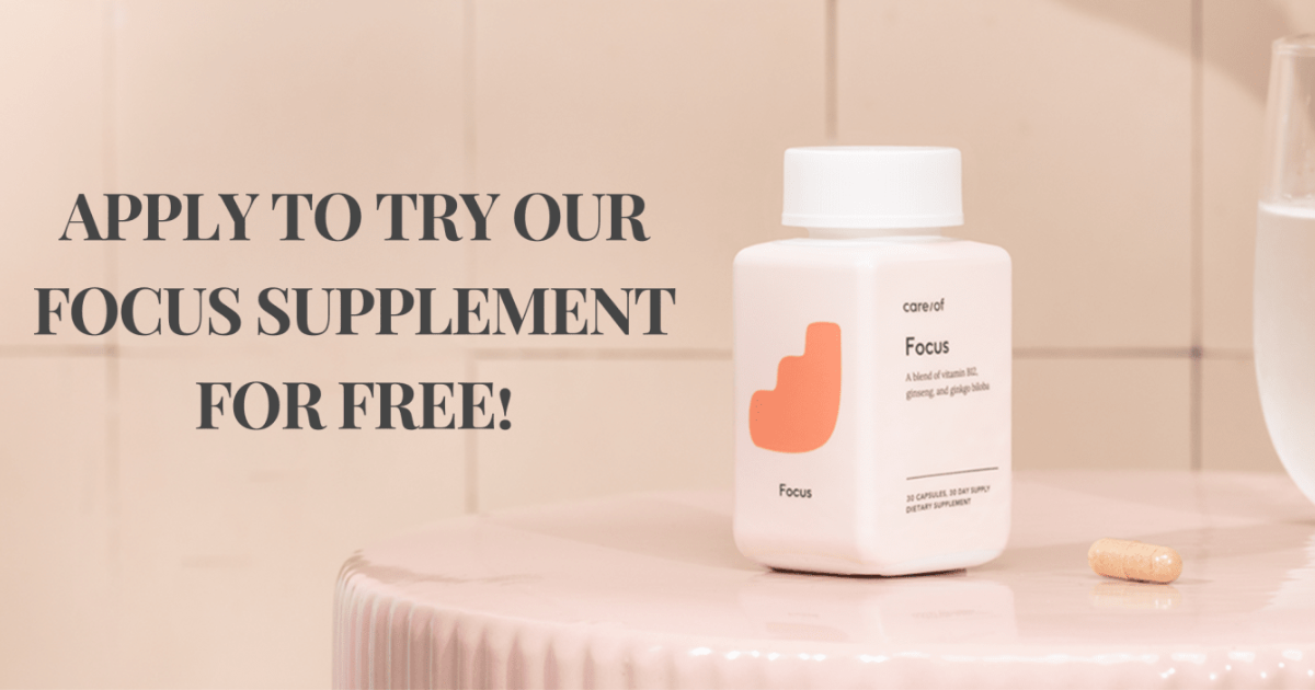 Apply to Try Free Care/of Focus Supplement Vitamins Samples - The ...