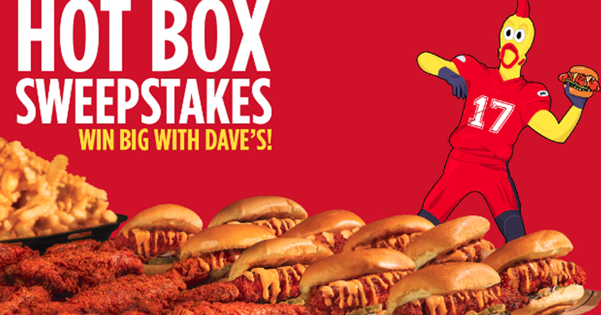 Dave's Hot Chicken (Hot Boxes)! Sweepstakes - The Freebie Guy®