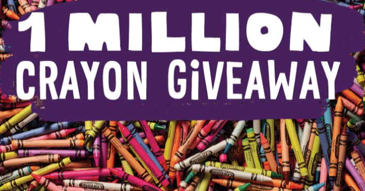 Crayola's 1 MILLION Crayon Giveaway!! Score FREE Crayons! - The Freebie ...