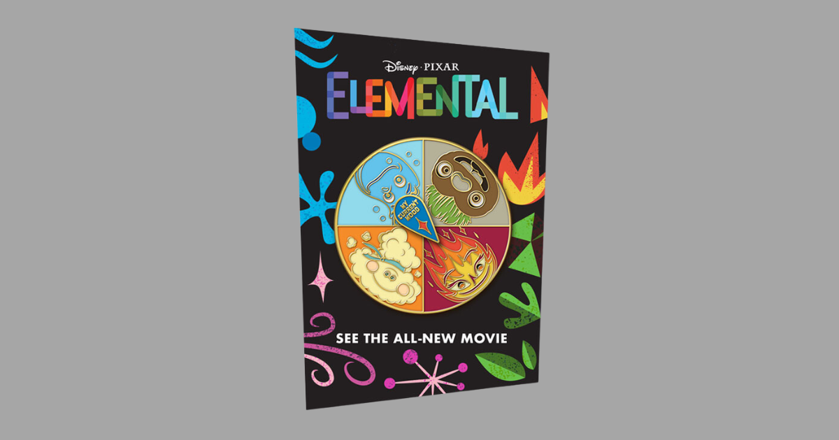 Free Disney & Pixar Elemental Enamel Spinner Pin for Disney+ Members ...
