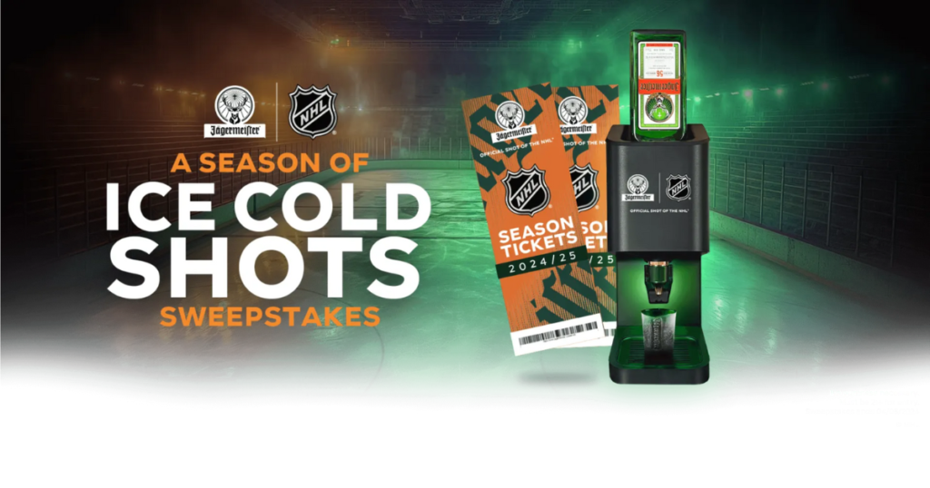 Jägermeister x NHL Season of Ice Cold Shots Sweepstakes - The Freebie Guy®