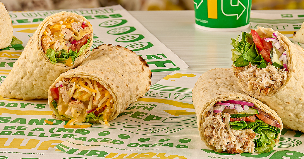 New Lavash Wraps and Classic Chicken Salad Return to Subway Menu on Apr ...