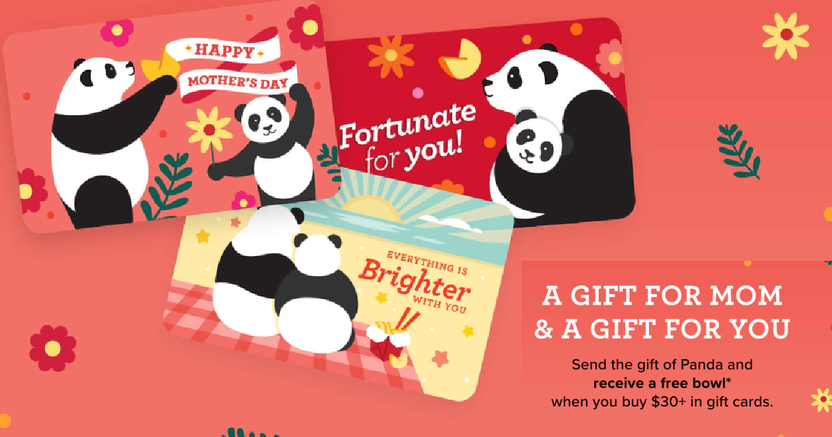 FREE Panda Express Bowl w/ $30 Gift Card - Ends Tonight! - The Freebie ...