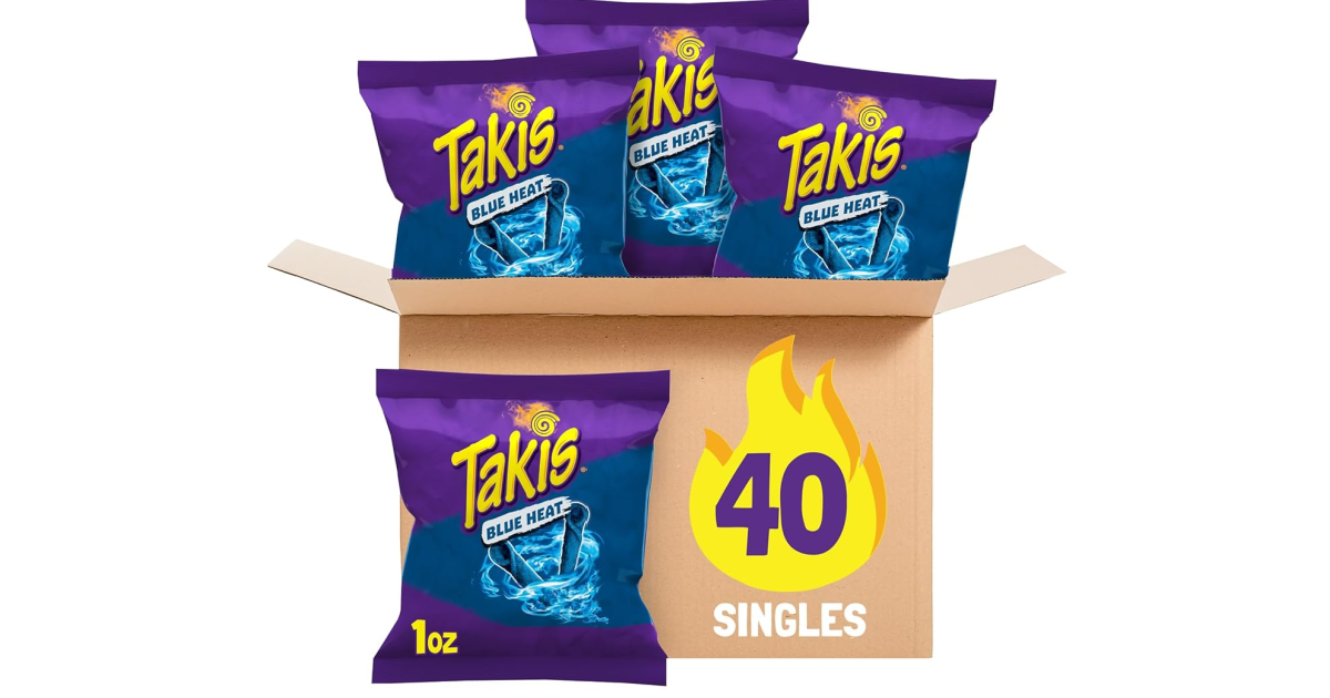 Takis Blue Heat 40-Pack Just $13.83 - The Freebie Guy® ️️️