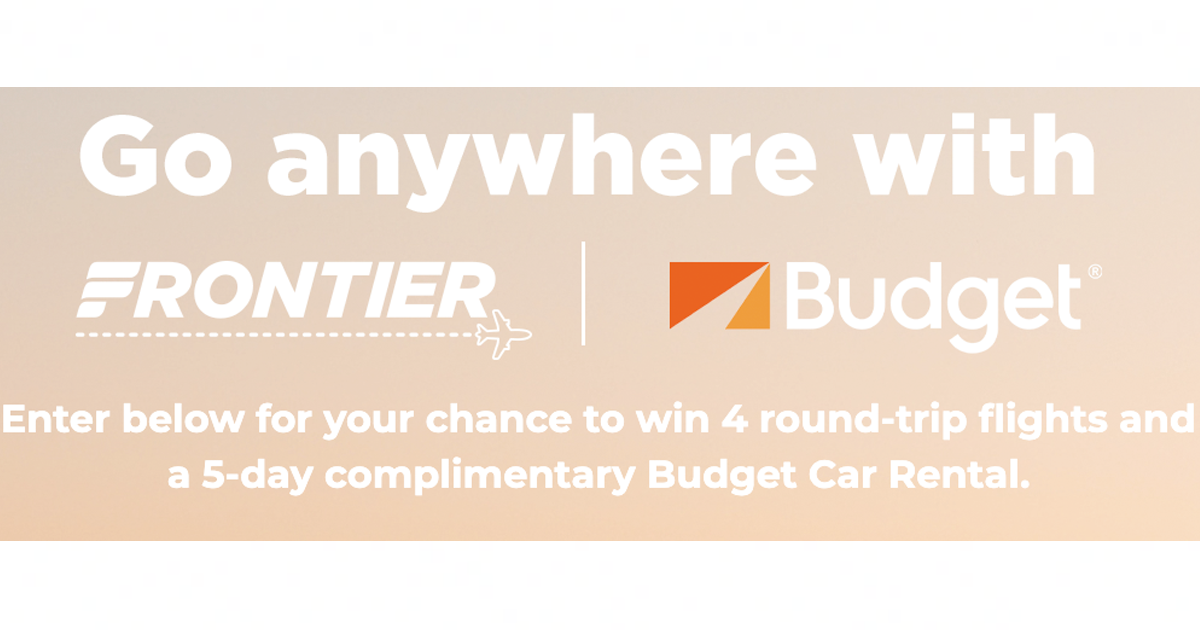 Go Anywhere with Frontier Sweepstakes! - The Freebie Guy®