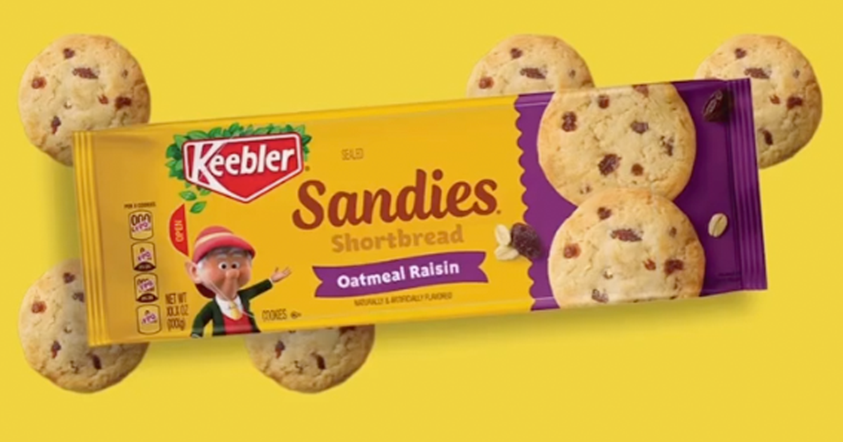 Possible Free Keebler Sandies Oatmeal Raisin Cookies - The Freebie Guy® ️️️