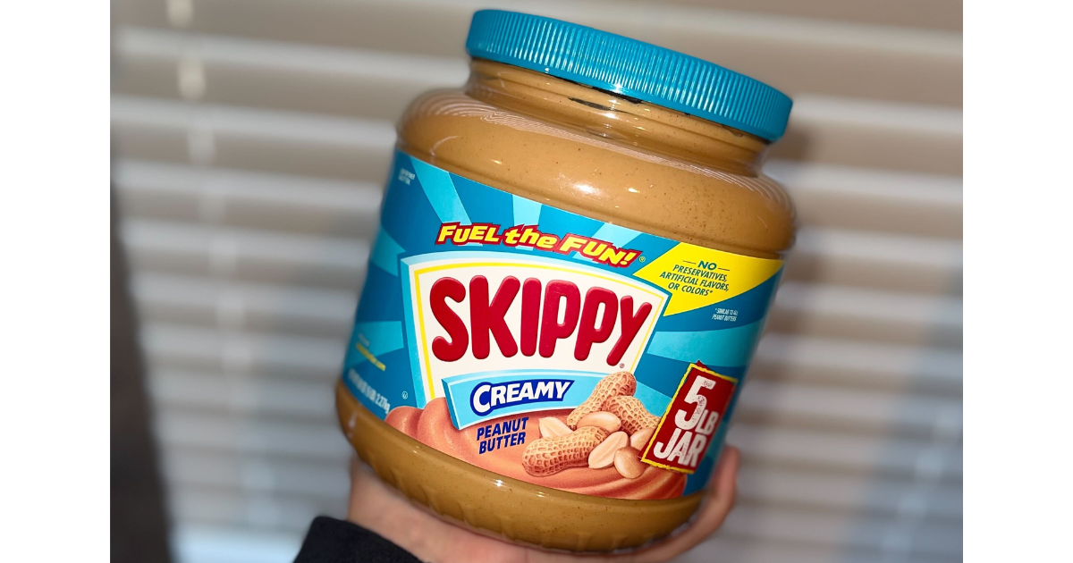 GO! Skippy Peanut Butter 5 LB Jar ONLY $8.xx - The Freebie Guy® ️️️