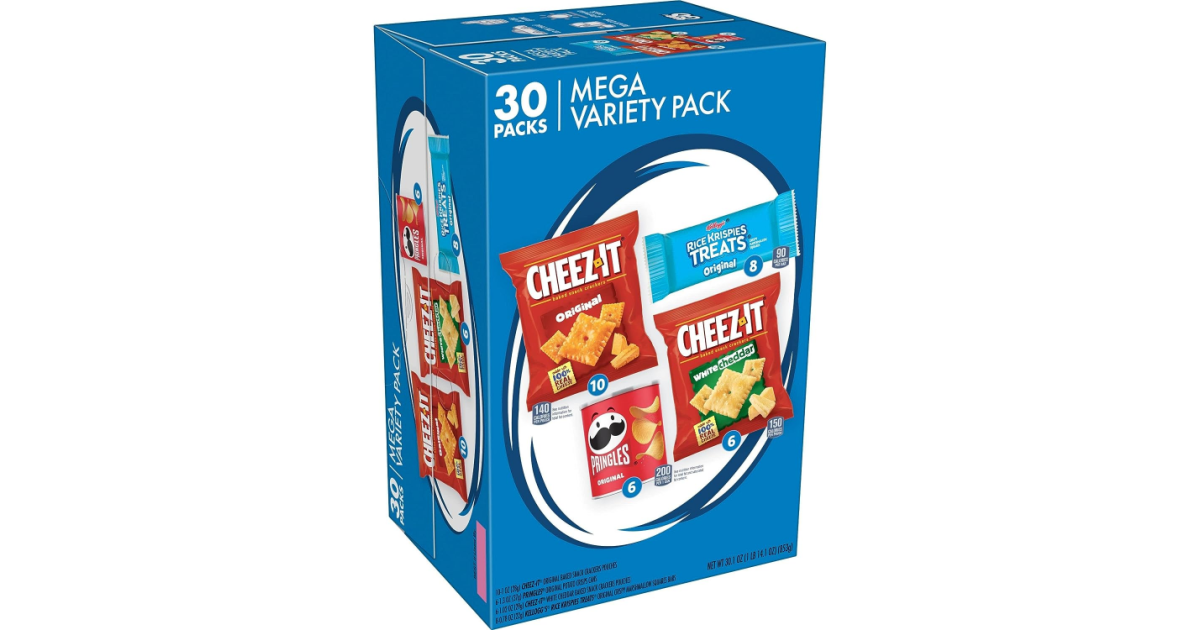 Kellogg's Snacks Mega 30-Count Variety Pack Just $9 - The Freebie Guy® ️️️